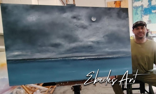 Through the Darkness - Original Painting - Ebedes Art